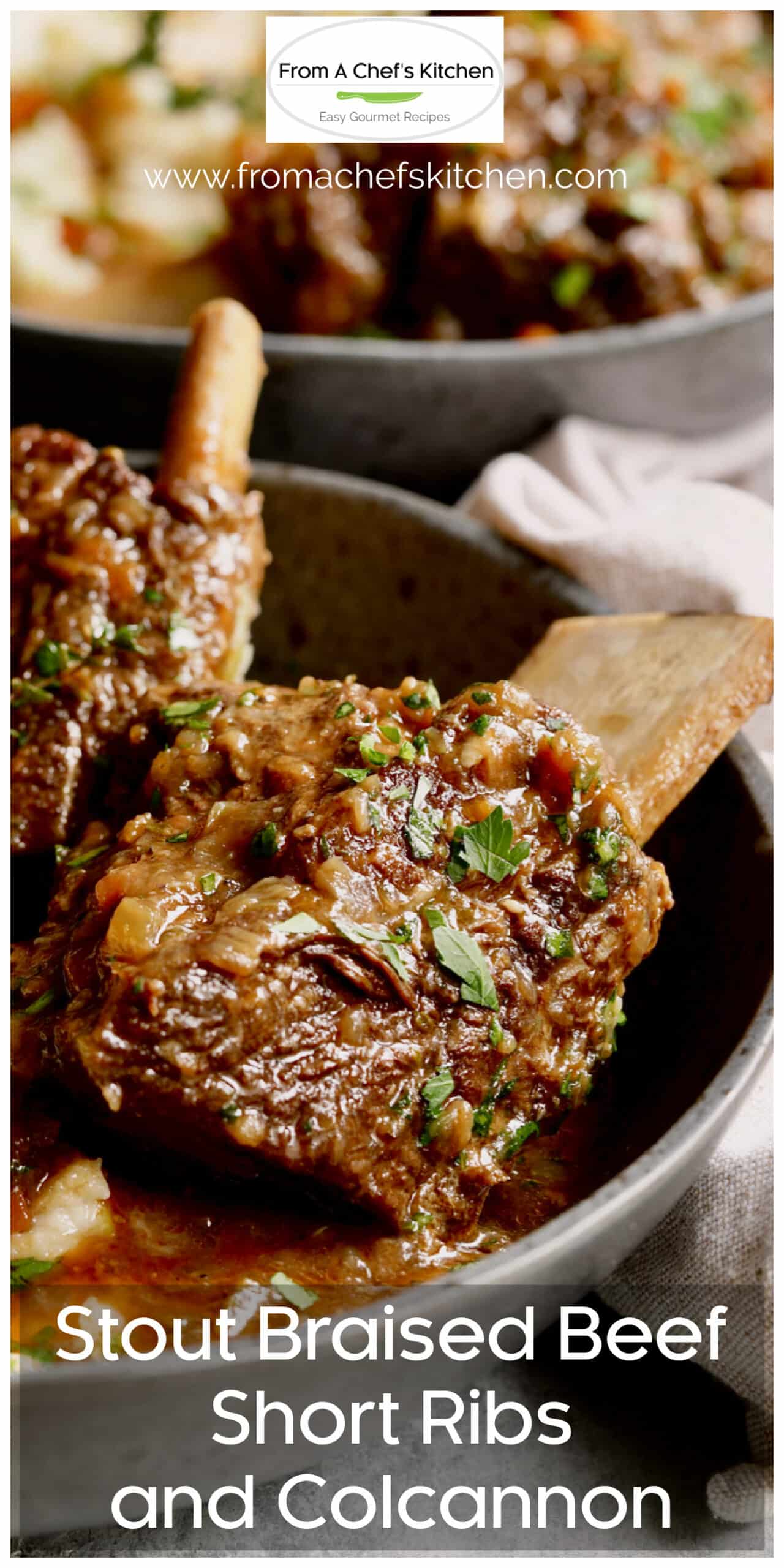 Stout Braised Beef Short Ribs and Irish Colcannon