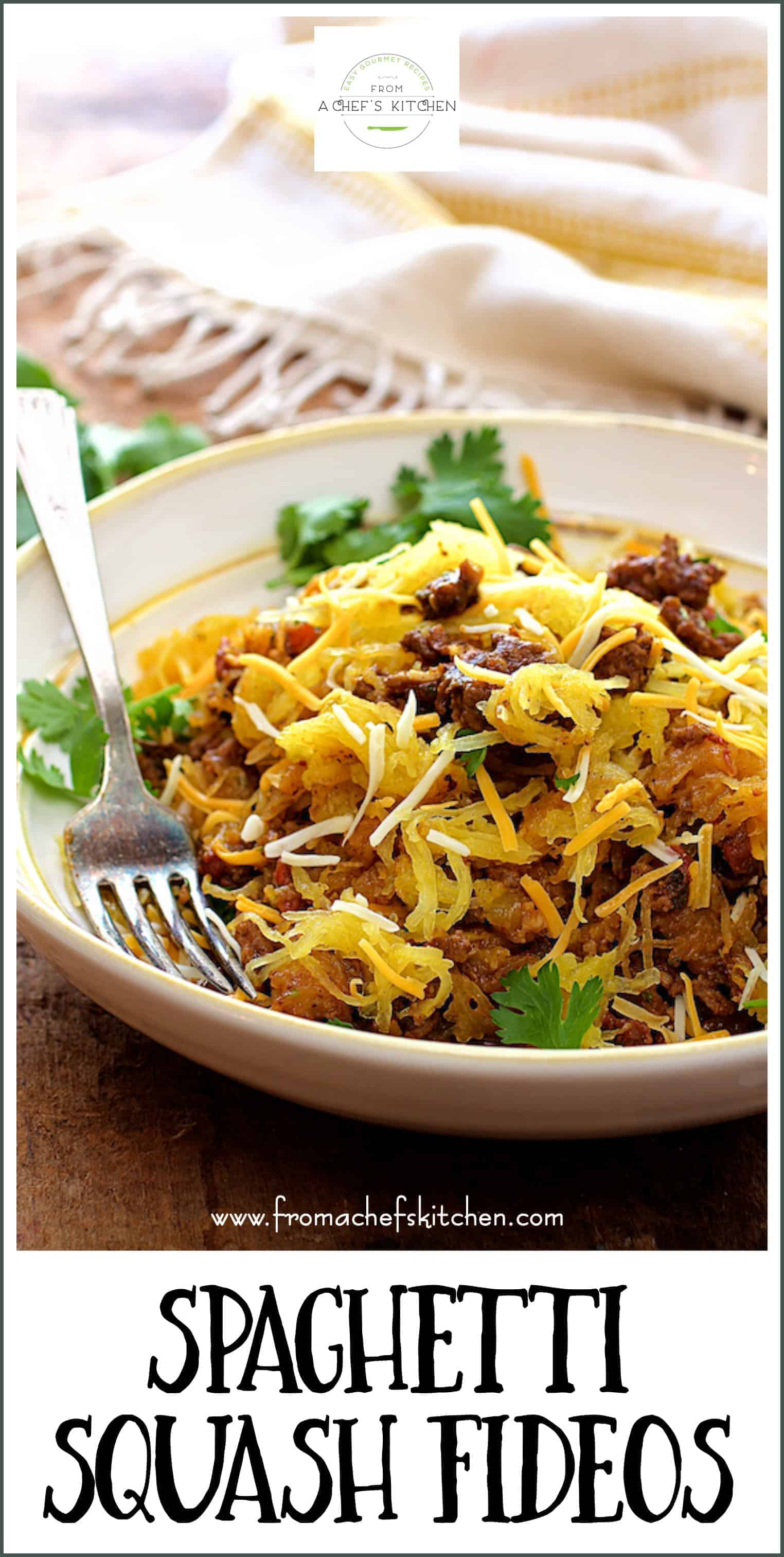 Spaghetti Squash Fideos Recipe - From A Chef's Kitchen