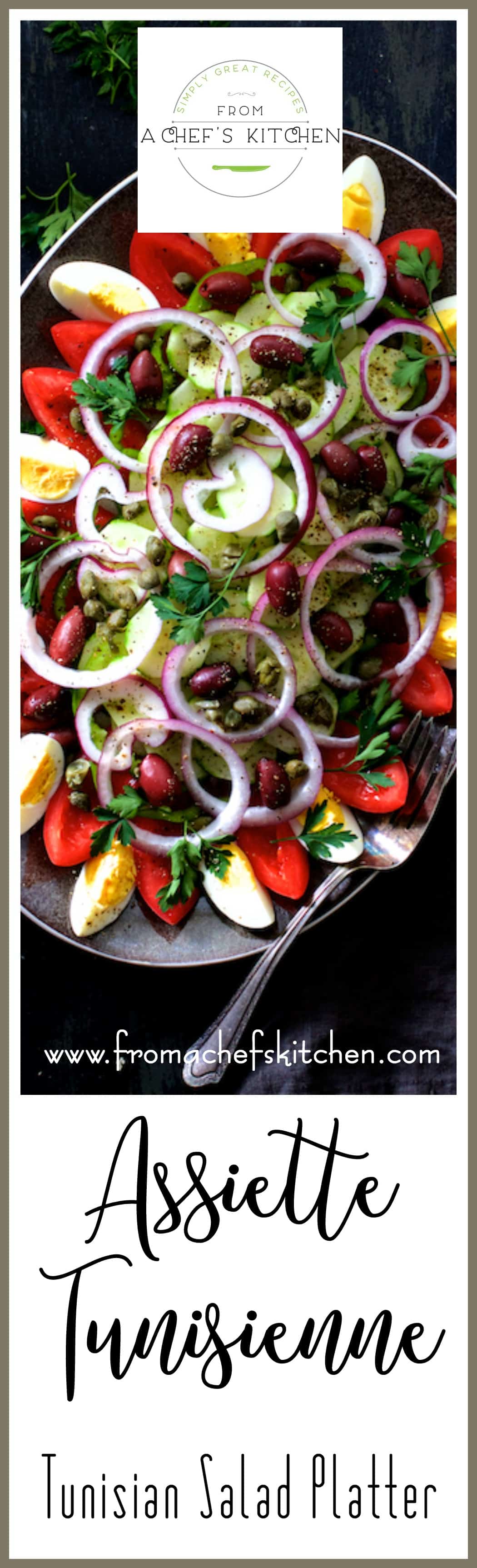 Tunisian Salad Platter Recipe - From A Chef's Kitchen