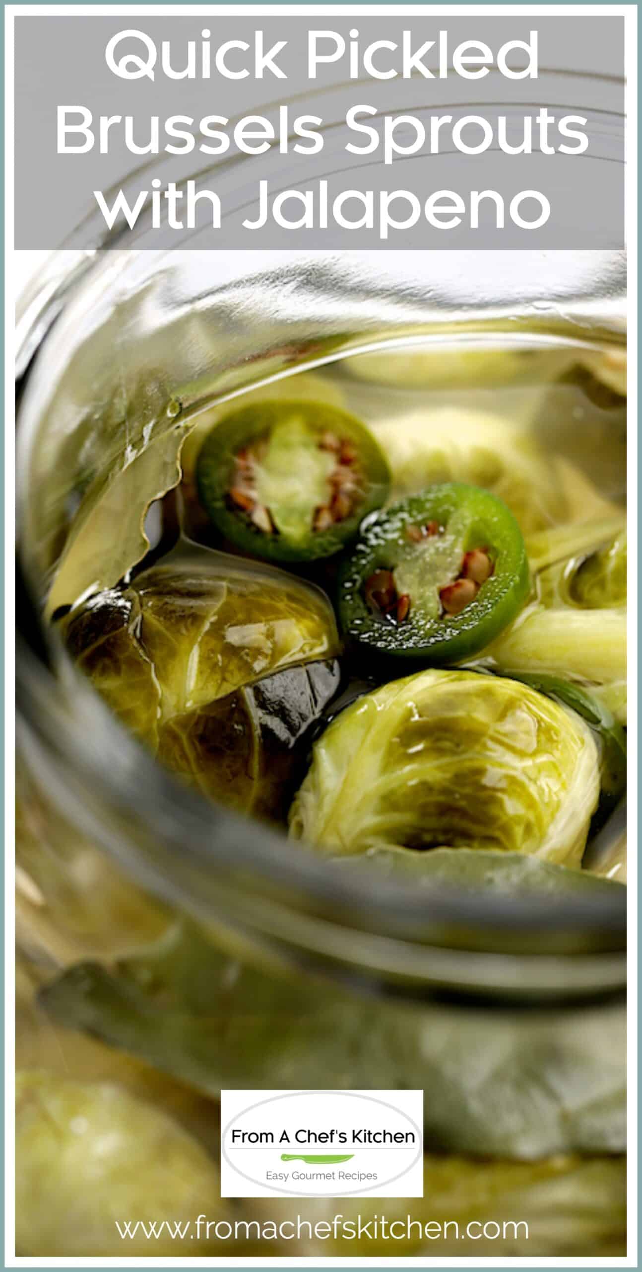 Quick Pickled Brussels Sprouts Recipe with Jalapeno