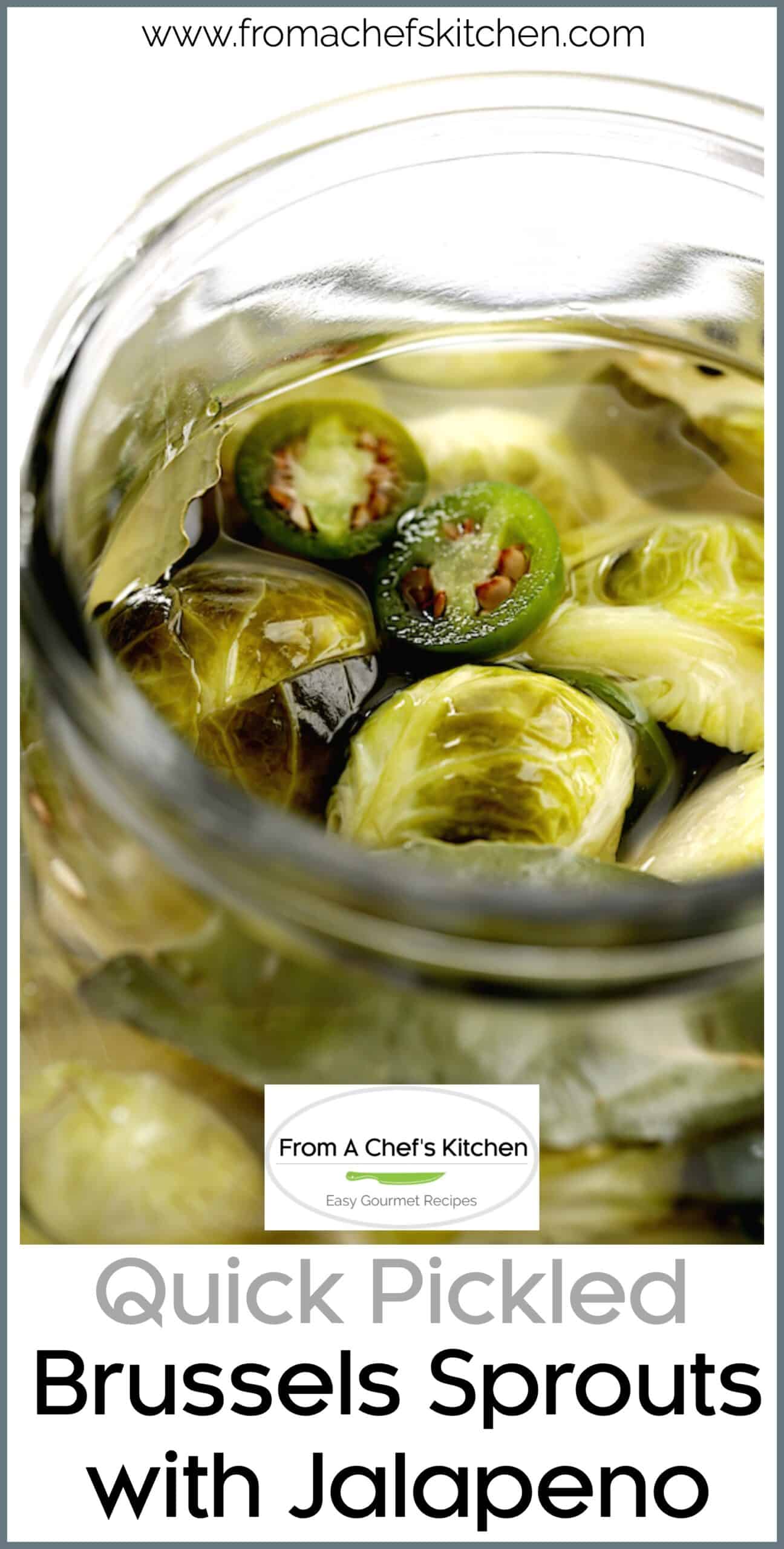 Quick Pickled Brussels Sprouts Recipe with Jalapeno
