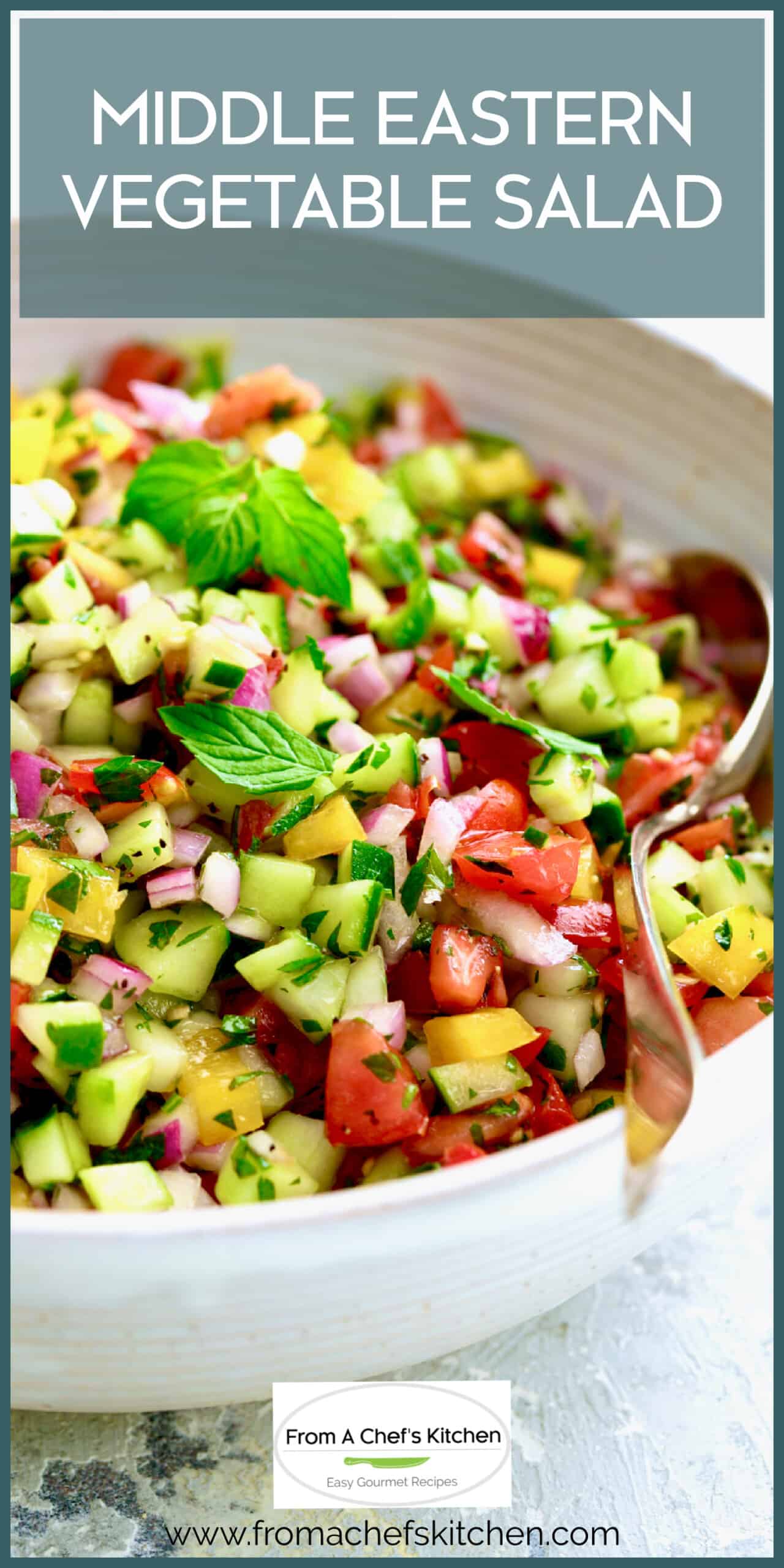 Middle Eastern Chopped Vegetable Salad Recipe