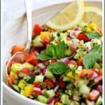 Middle Eastern Vegetable Salad - From A Chef's Kitchen