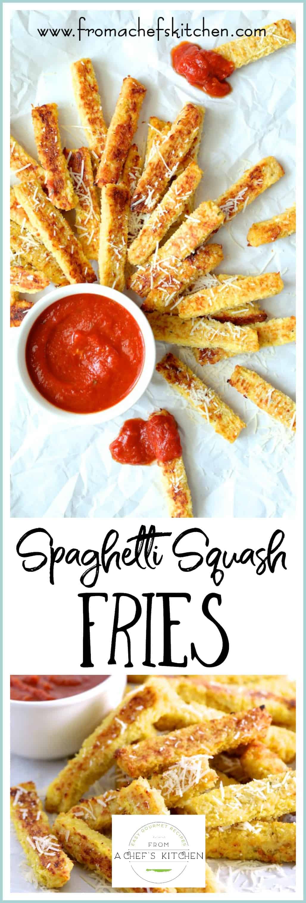Spaghetti Squash Fries Recipe - From A Chef's Kitchen