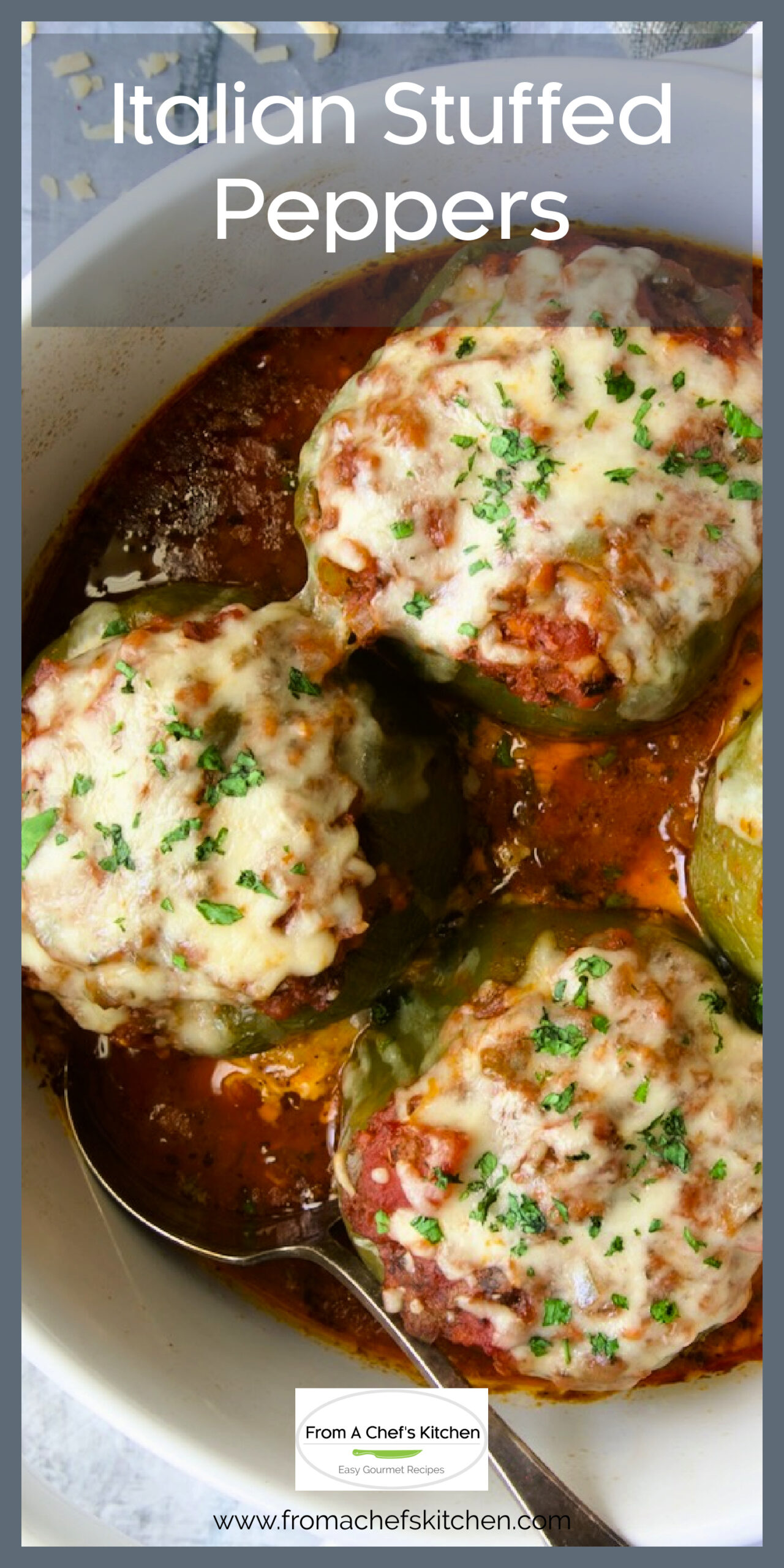 Italian Stuffed Bell Peppers Recipe - From A Chef's Kitchen