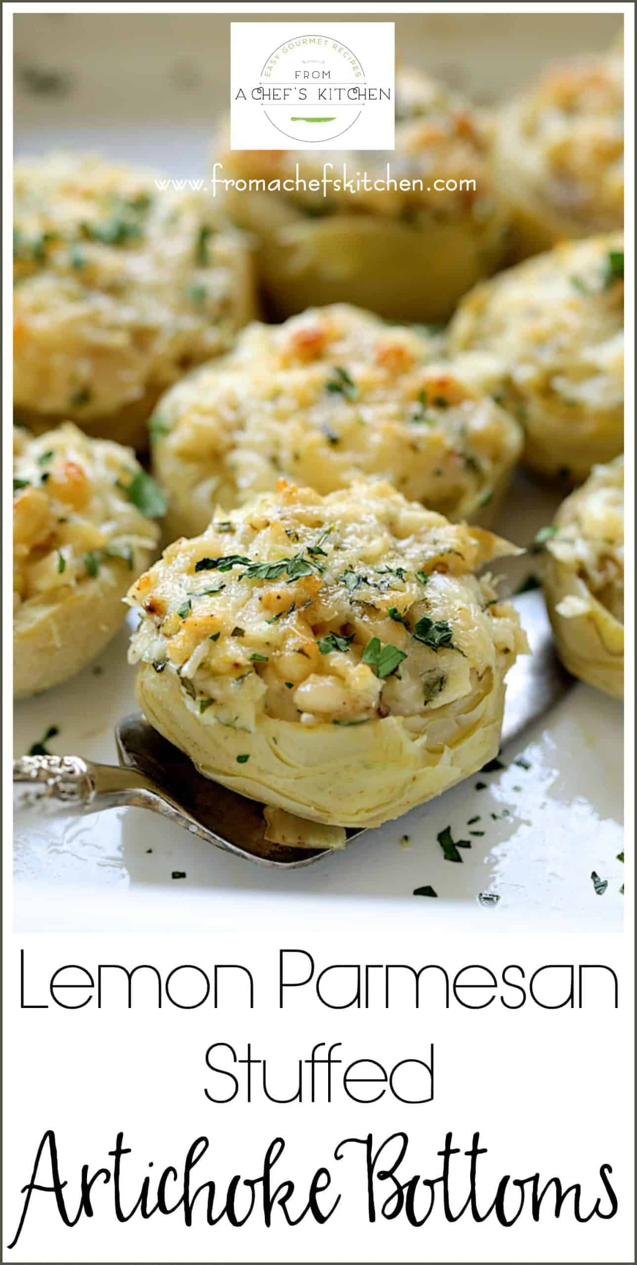 Lemon Parmesan Stuffed Artichoke Bottom Recipe