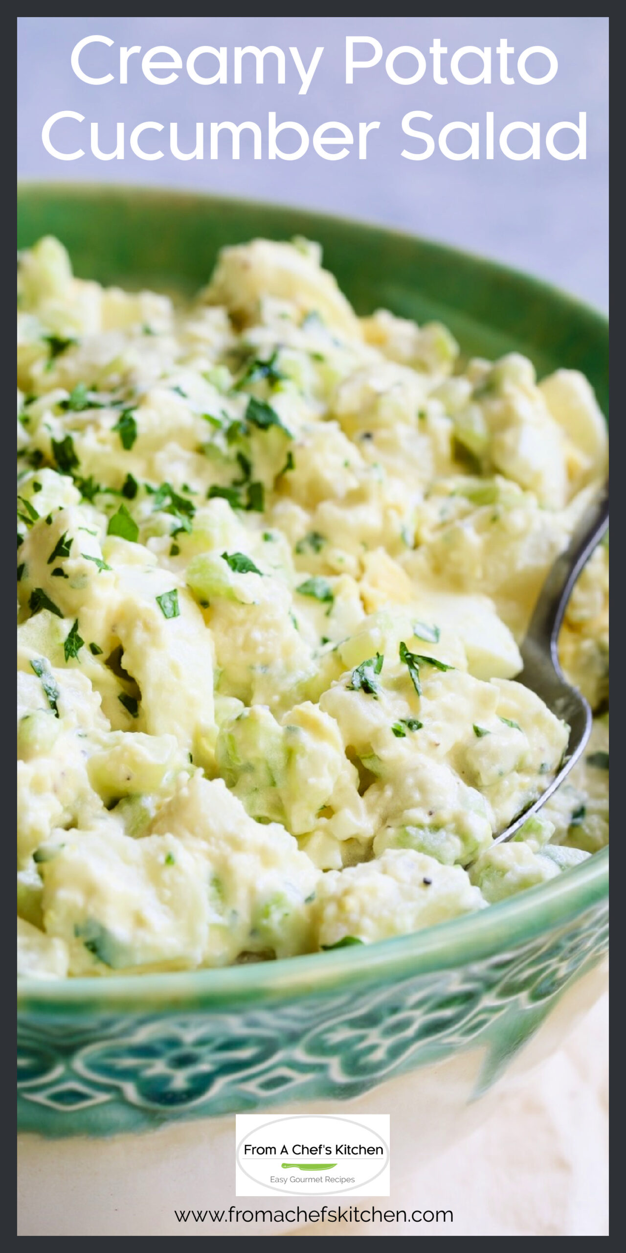 Creamy Potato Cucumber Salad Recipe - From A Chef's Kitchen