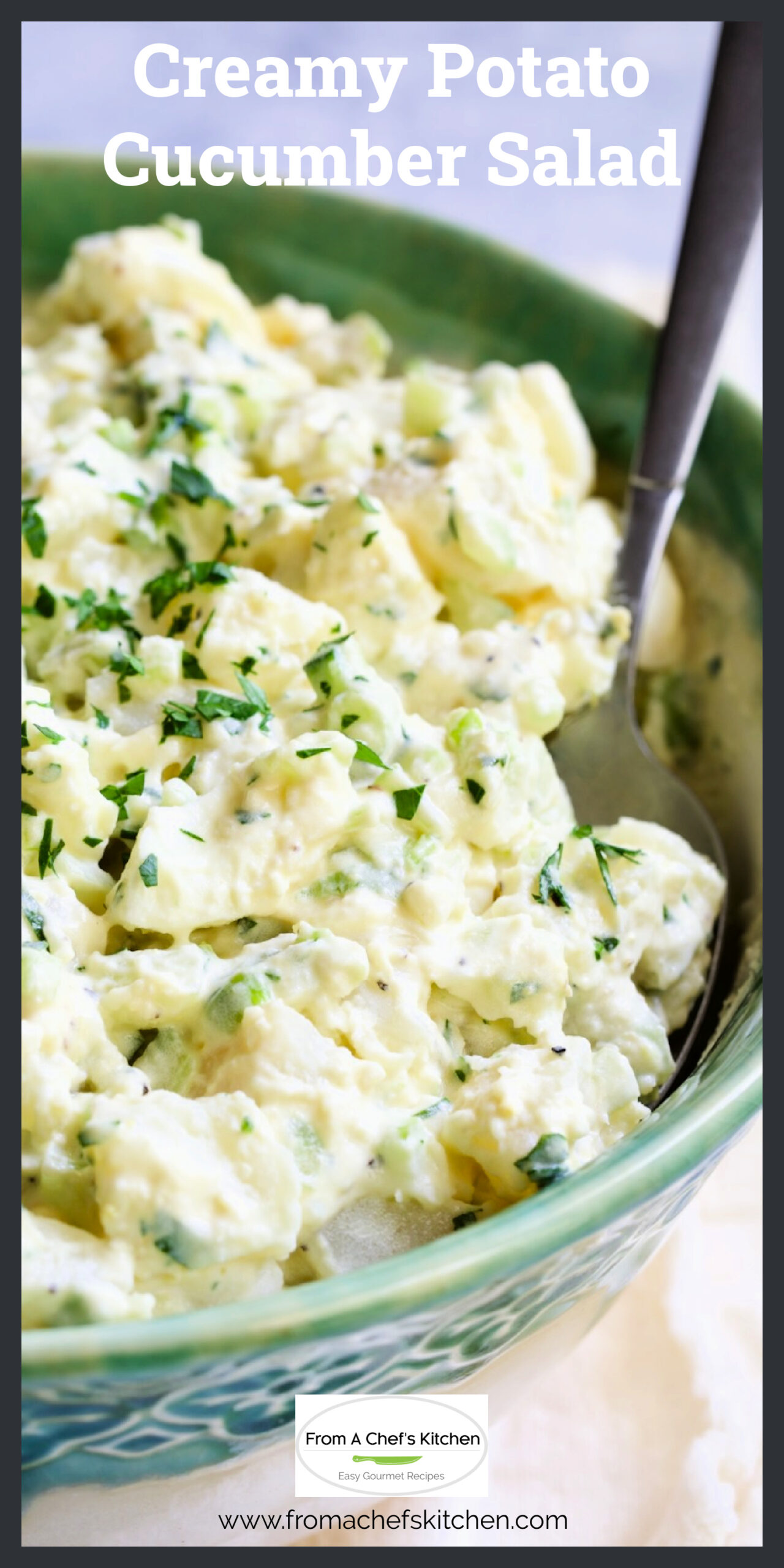 Creamy Potato Cucumber Salad Recipe - From A Chef's Kitchen