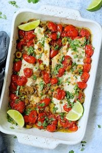 Baked Veracruz Fish Recipe (Pescado A La Veracruzana)
