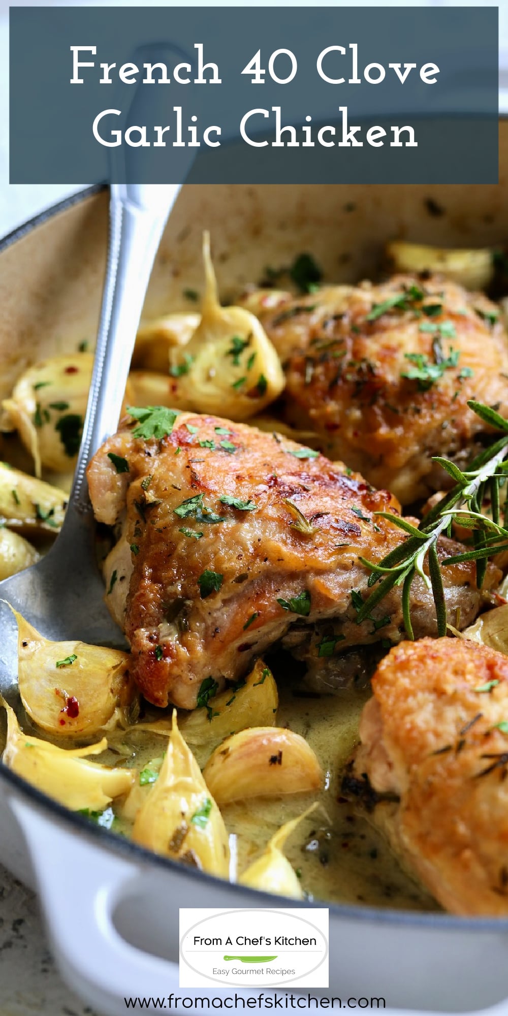 40 Clove Garlic Chicken (Chicken with 40 Cloves of Garlic)