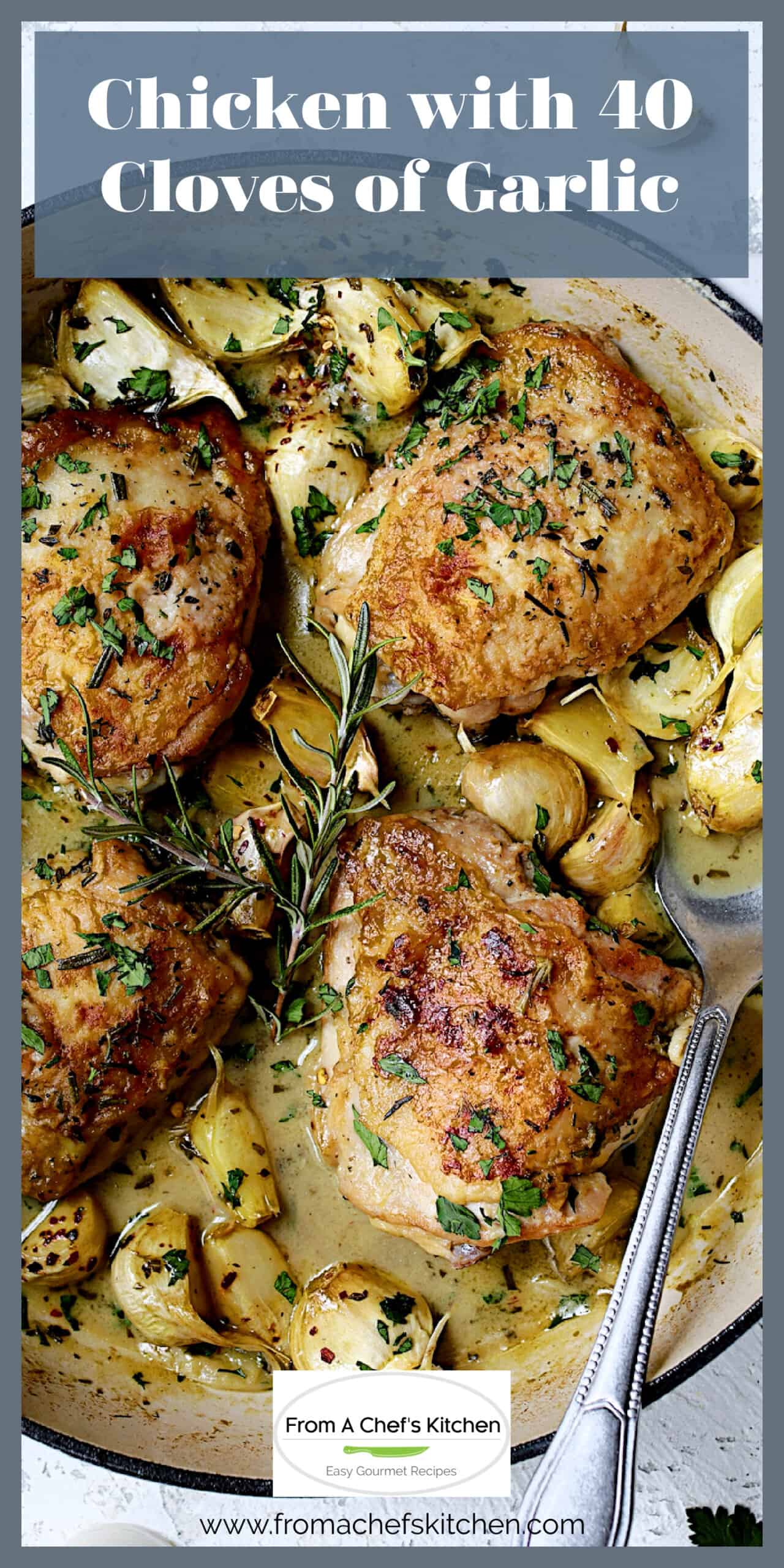 40 Clove Garlic Chicken (Chicken with 40 Cloves of Garlic)