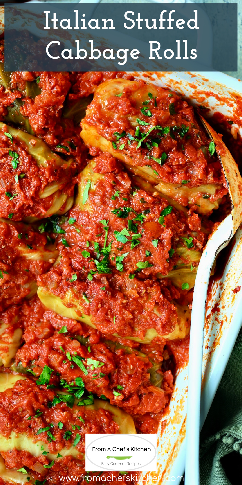 Italian Stuffed Cabbage Roll Recipe - From A Chef's Kitchen