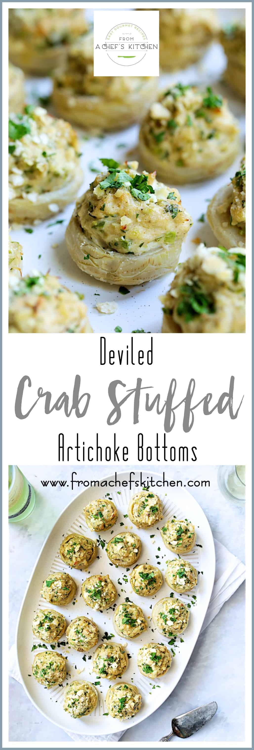 Deviled Crab-Stuffed Artichoke Bottoms - Easy and Elegant!!!