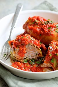 Italian Stuffed Cabbage Roll Recipe - From A Chef's Kitchen