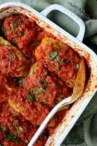 Italian Stuffed Cabbage Roll Recipe - From A Chef's Kitchen