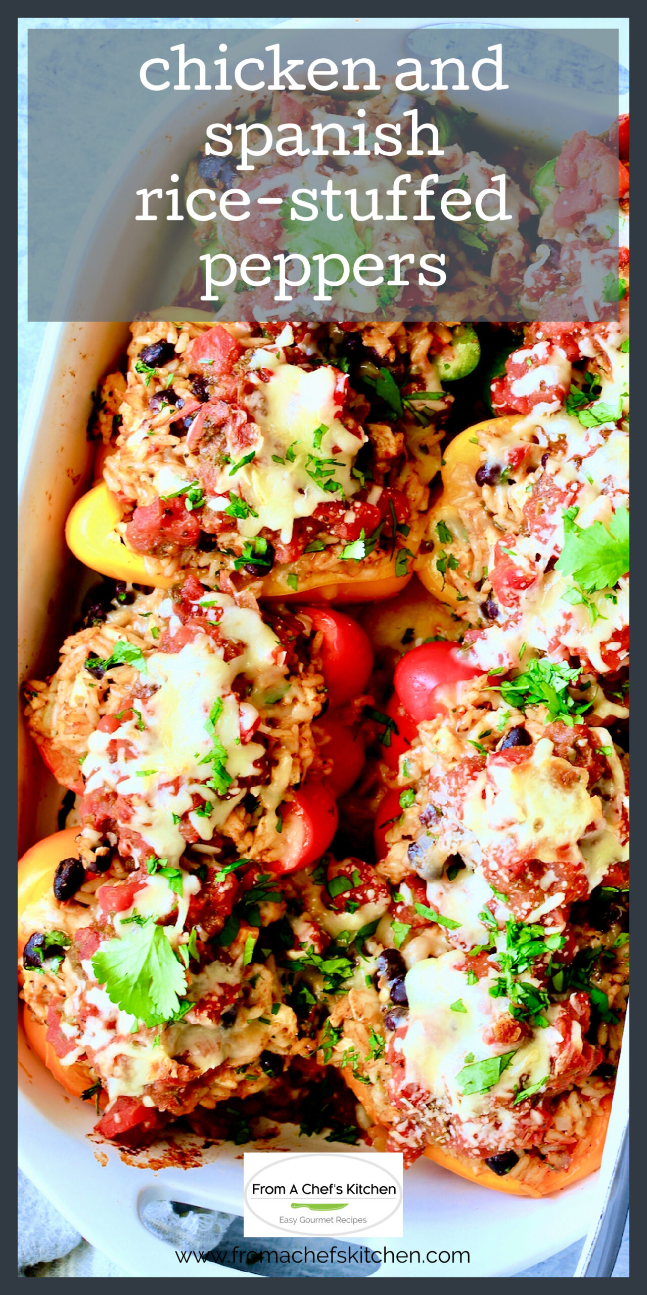 Chicken and Spanish Rice Stuffed Peppers Recipe
