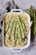Creamy Asparagus and Rice Casserole - From A Chef's Kitchen