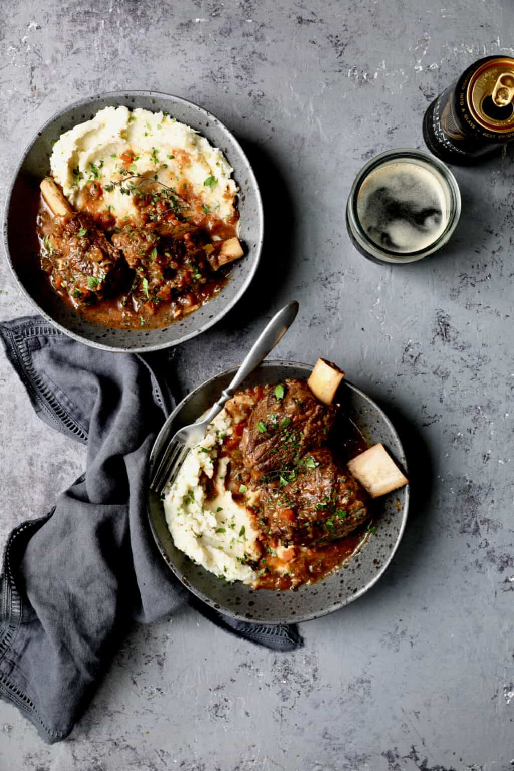 Stout Braised Beef Short Ribs and Irish Colcannon