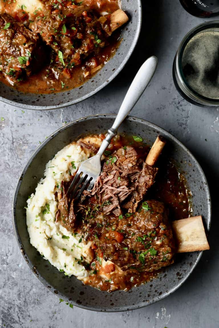 Stout Braised Beef Short Ribs and Irish Colcannon