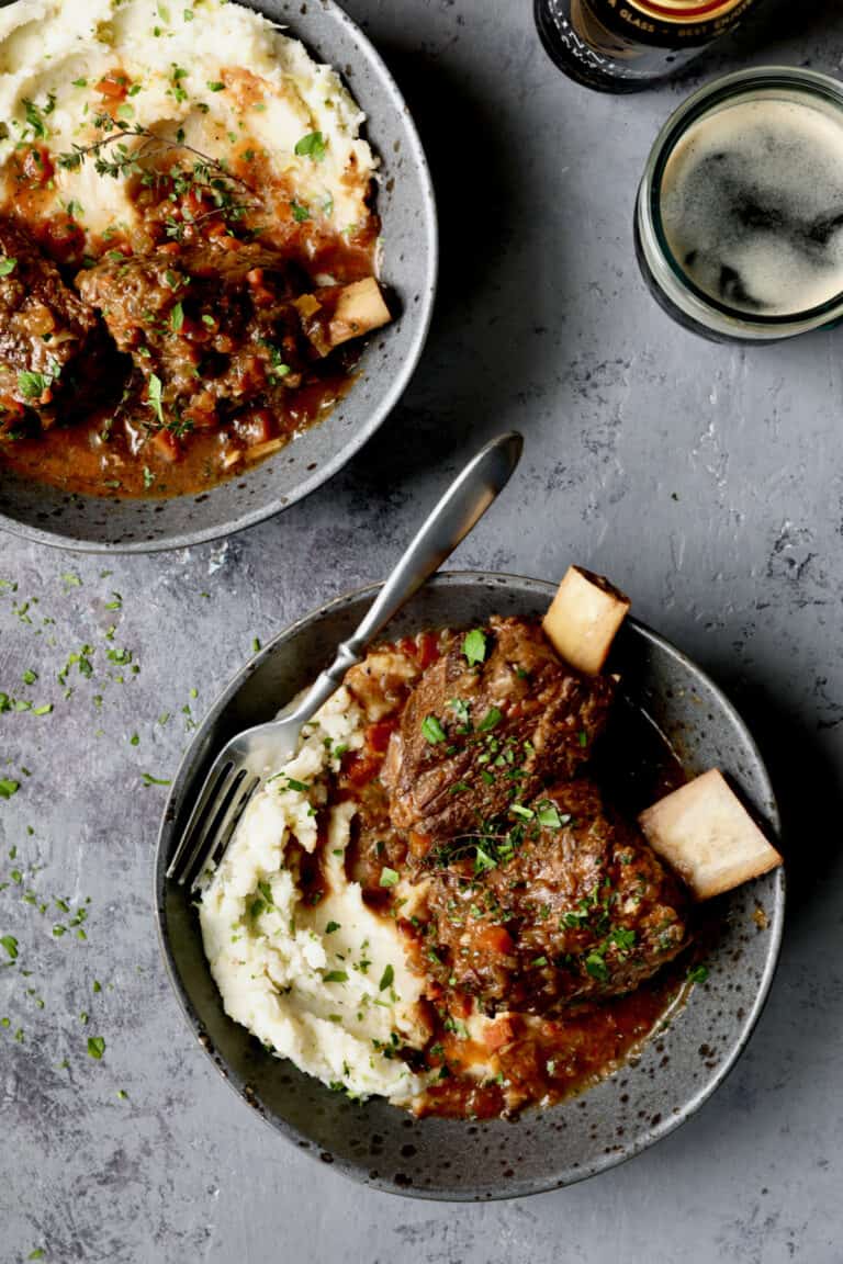 Stout Braised Beef Short Ribs and Colcannon - From A Chef's Kitchen