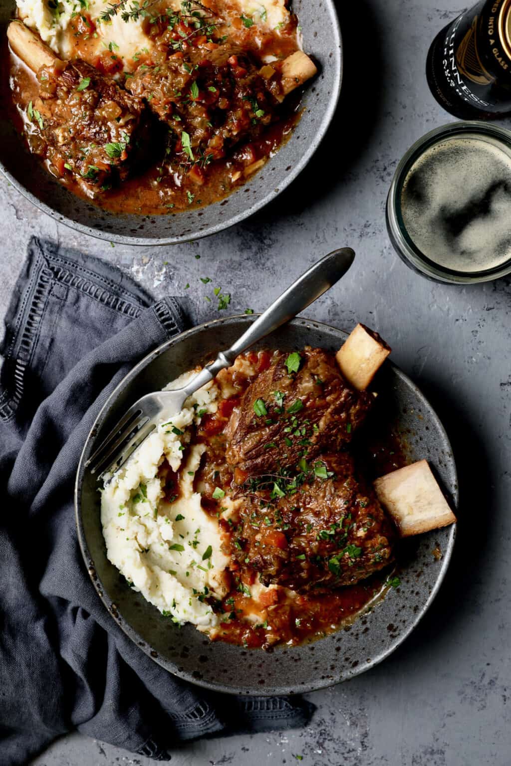 Stout Braised Beef Short Ribs and Irish Colcannon