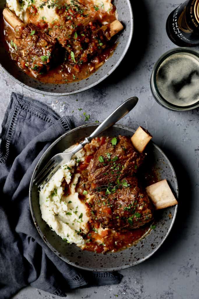 Stout Braised Beef Short Ribs and Irish Colcannon