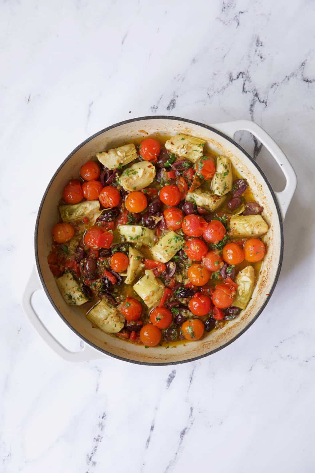 Easy Skillet Mediterranean Chicken Recipe - From A Chef's Kitchen