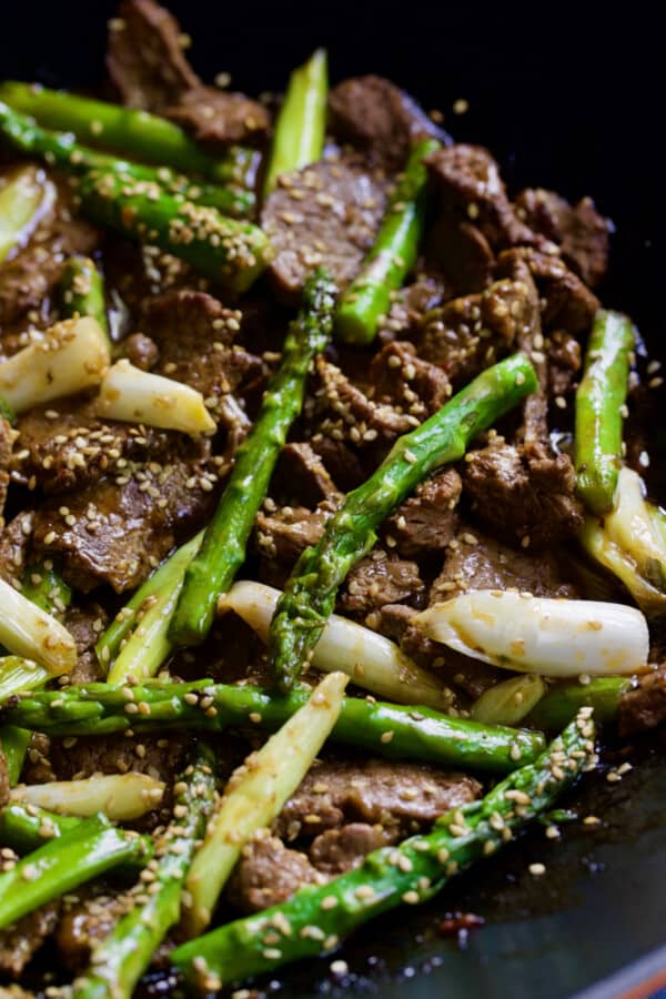 Sesame Beef and Asparagus Stir Fry - Easy and Amazing!