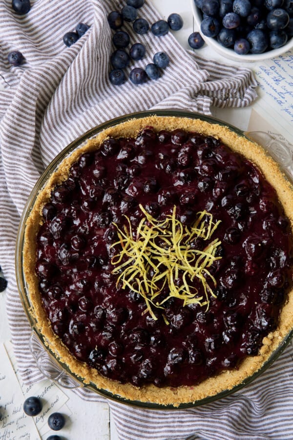 Best Blueberry Cream Cheese Pie Recipe - From A Chef's Kitchen