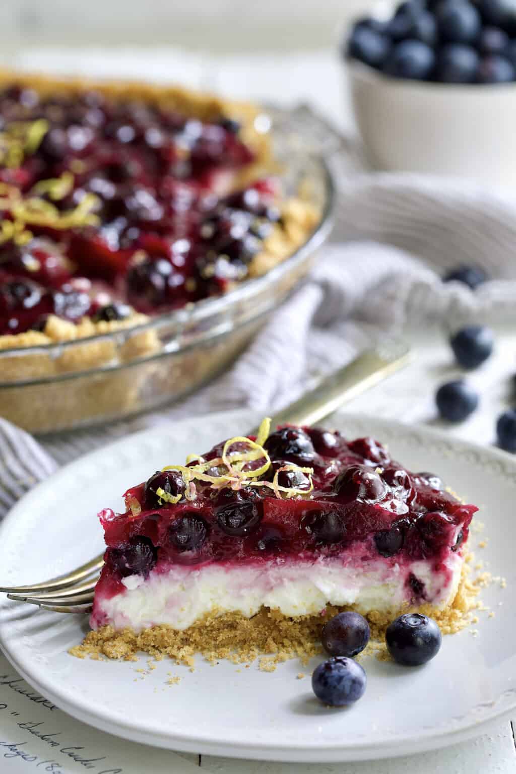 Best Blueberry Cream Cheese Pie Recipe - From A Chef's Kitchen