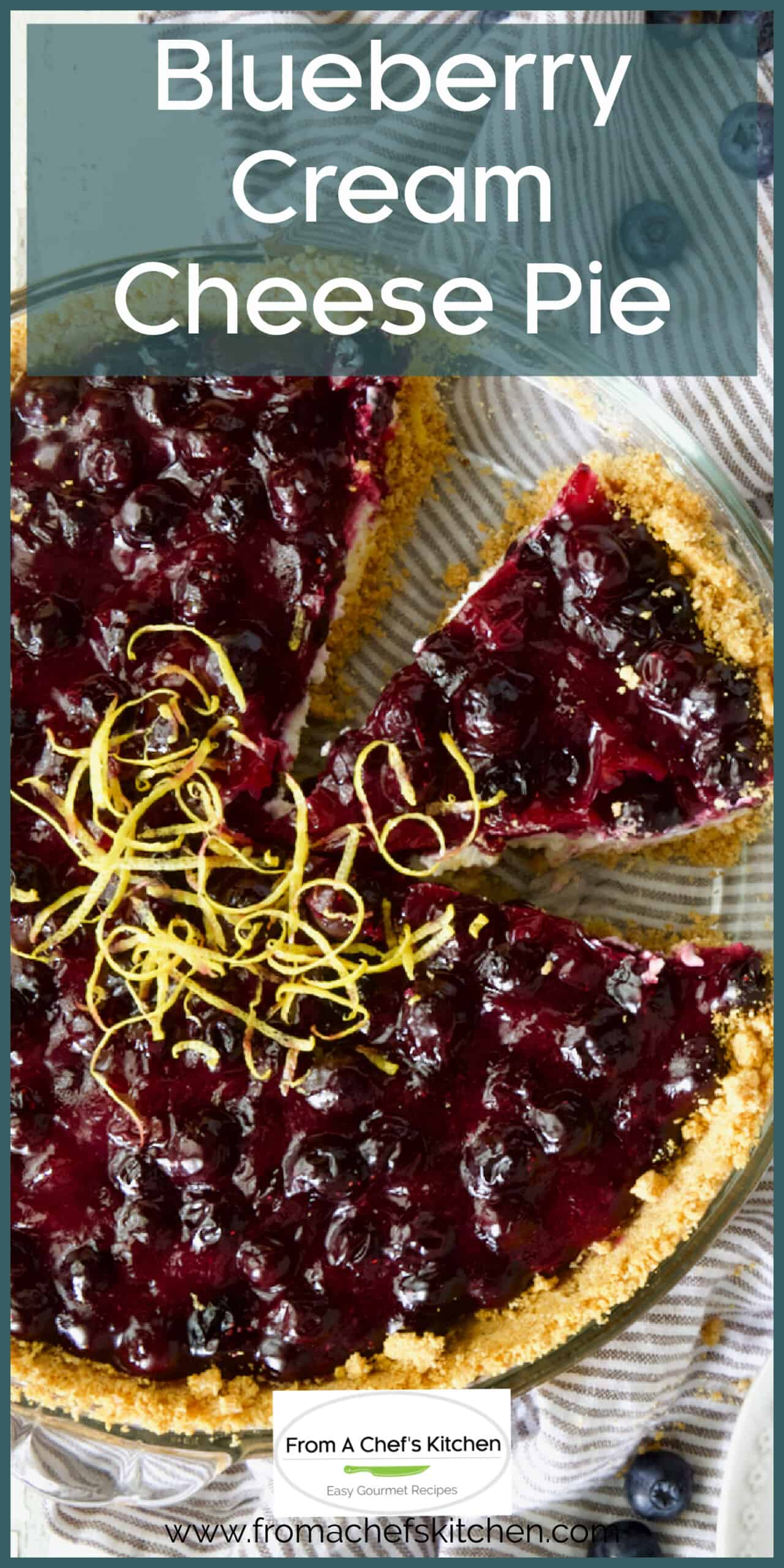 Best Blueberry Cream Cheese Pie Recipe - From A Chef's Kitchen