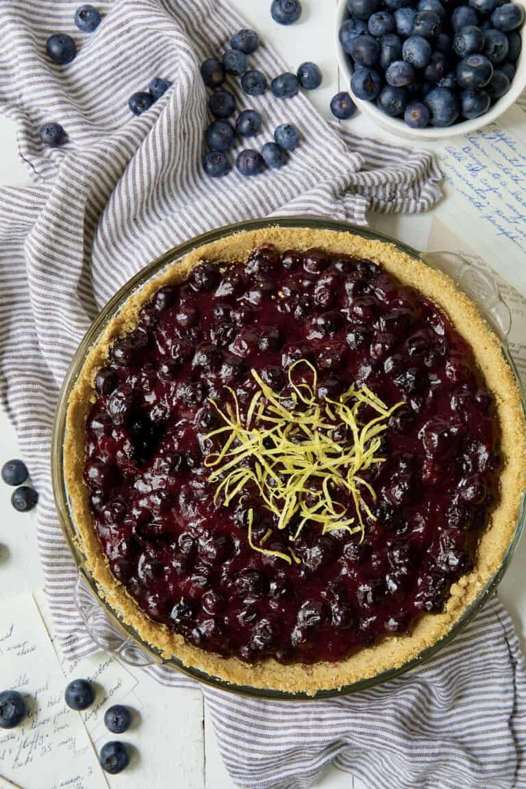 Best Blueberry Cream Cheese Pie Recipe - From A Chef's Kitchen