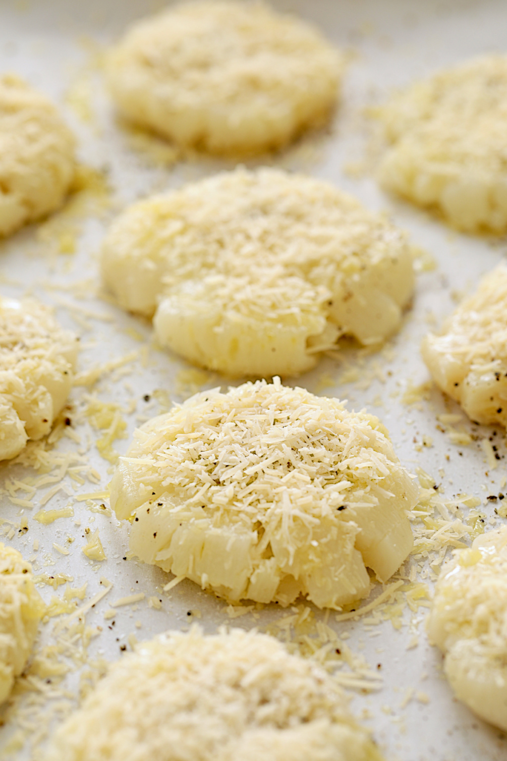 Parmesan Crusted Smashed Turnips - From A Chef's Kitchen