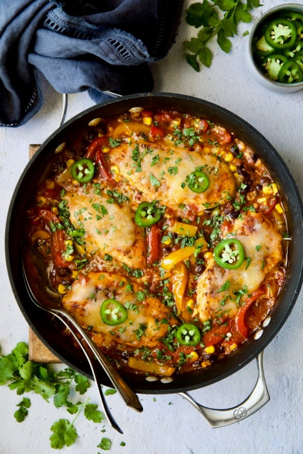 Southwestern Chicken Skillet Recipe - From A Chef's Kitchen