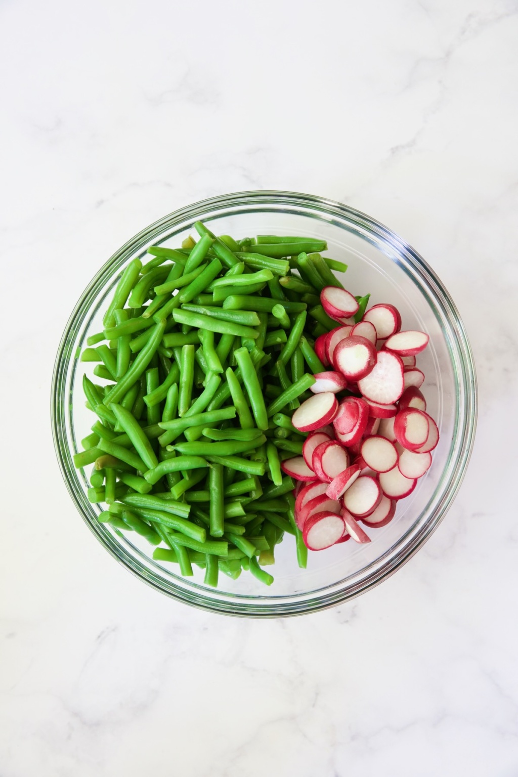Green Bean Radish Salad with Mustard Caper Vinaigrette