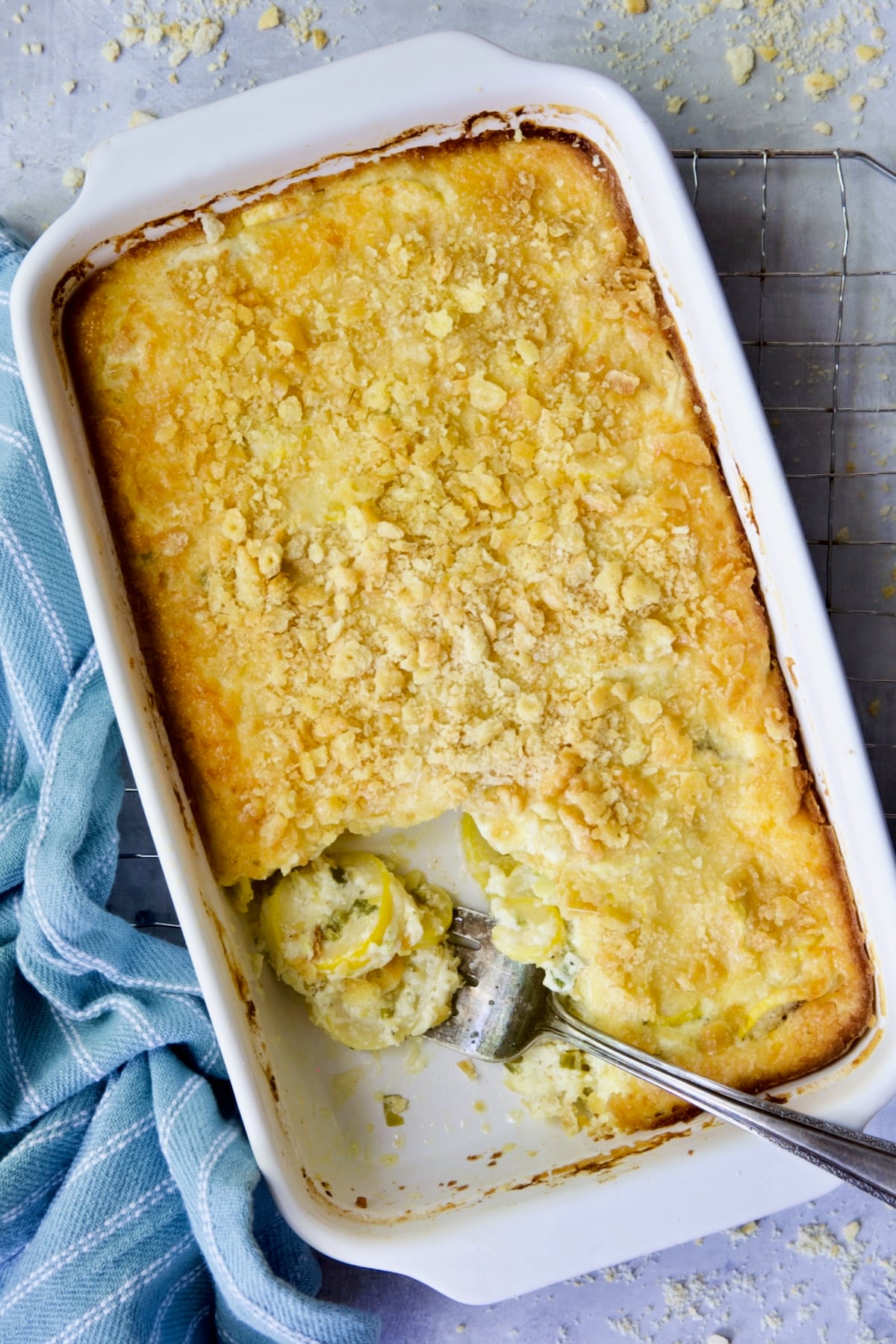 Summer Squash Casserole Recipe (With Green Chiles)
