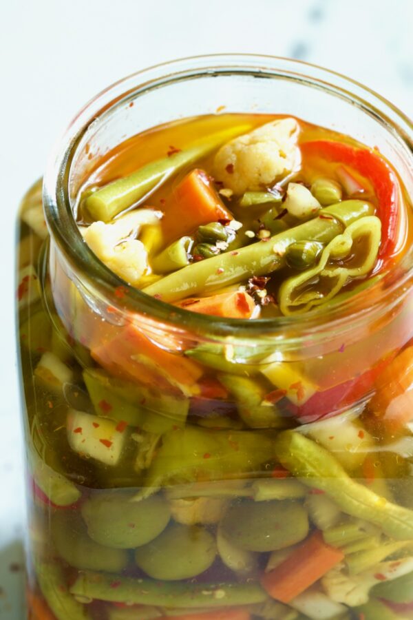 Homemade Giardiniera Recipe (Italian Pickled Vegetables)