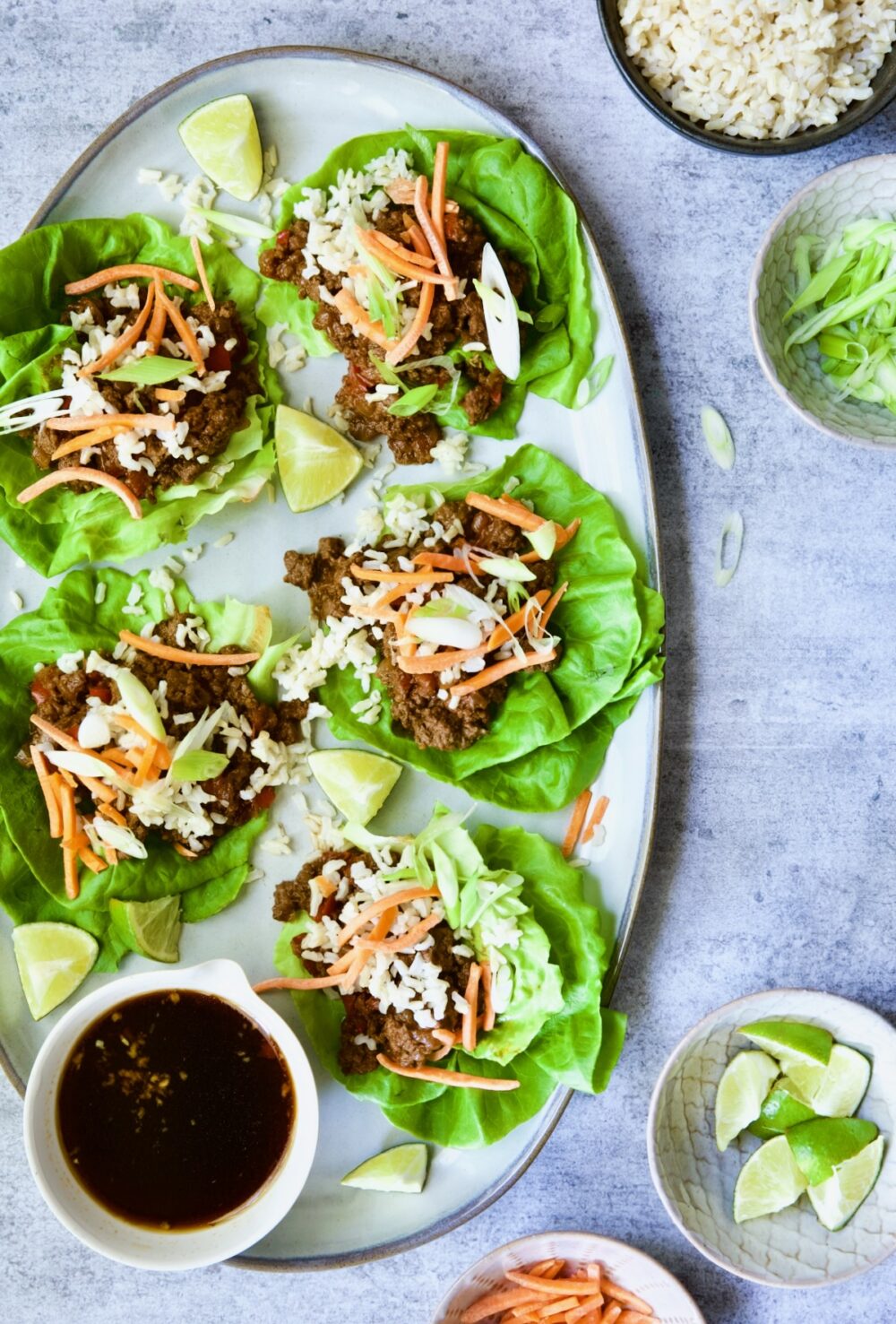 Vietnamese Beef Lettuce Wraps Recipe with Cucumber Relish