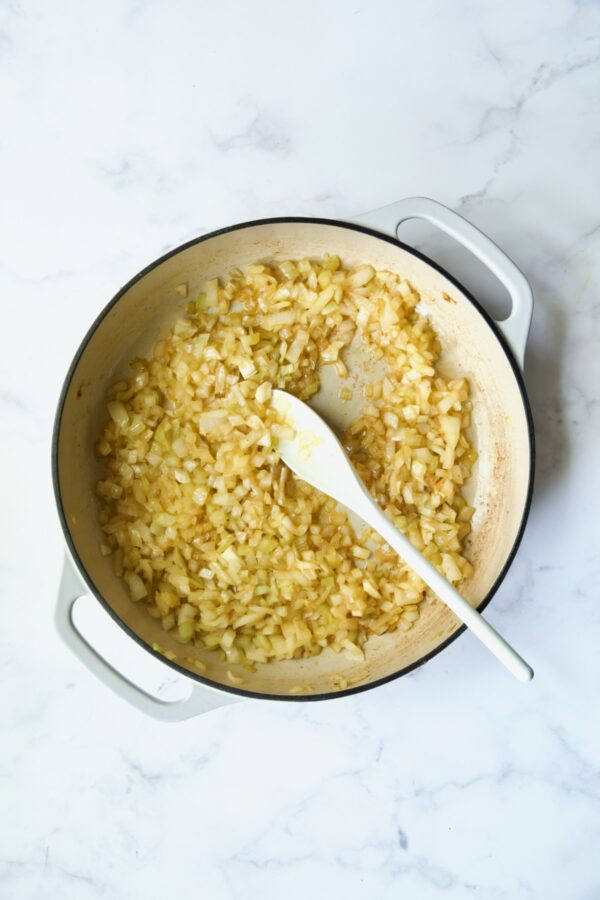 Brown Rice Shrimp Paella Recipe with Chorizo