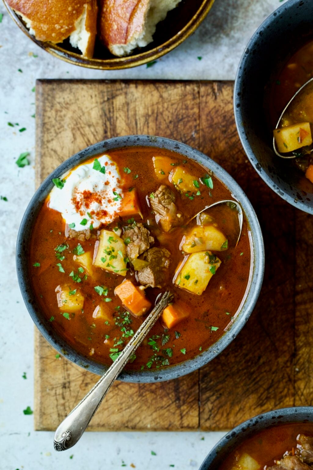 Traditional Hungarian Goulash Soup Recipe