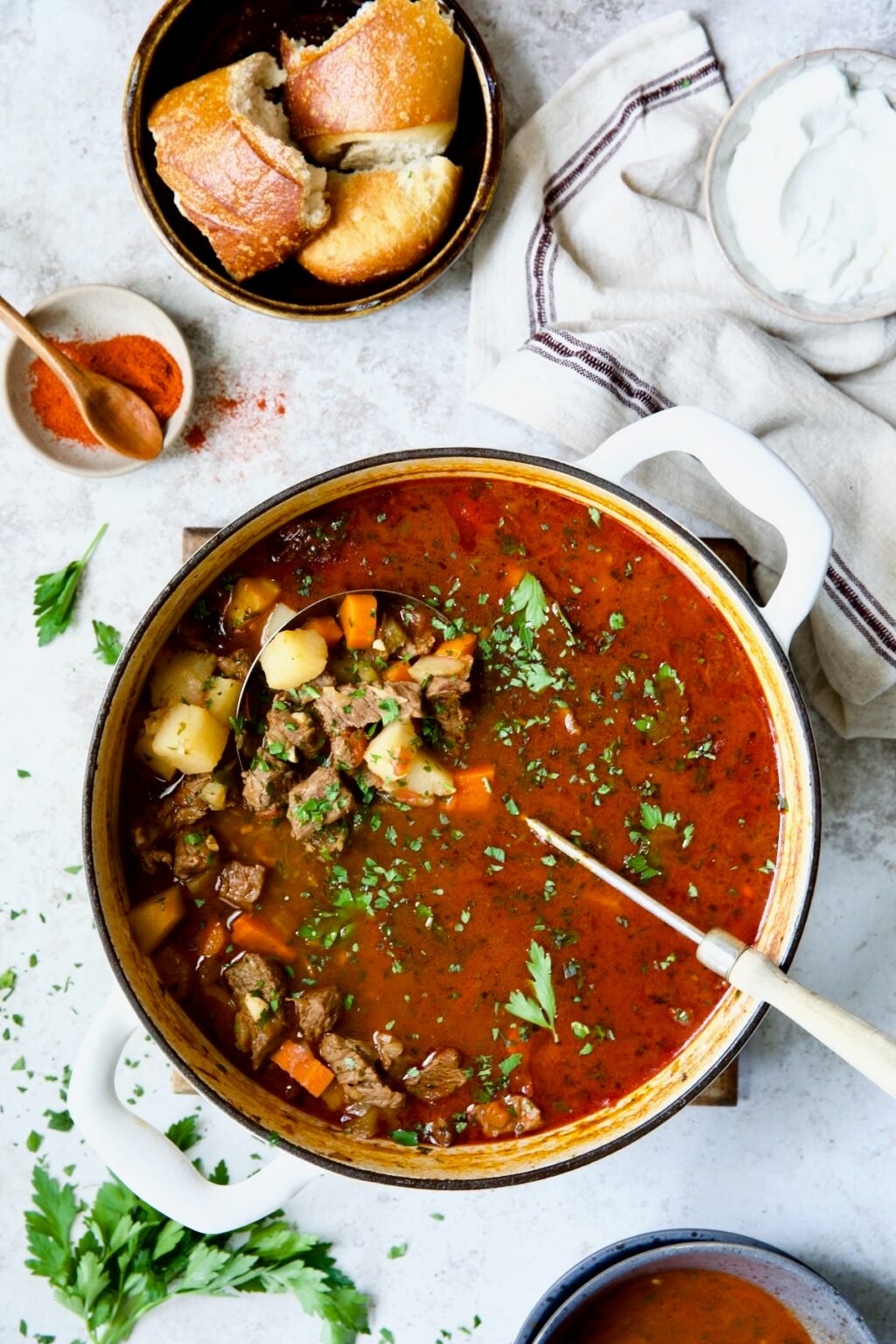 Traditional Hungarian Goulash Soup Recipe