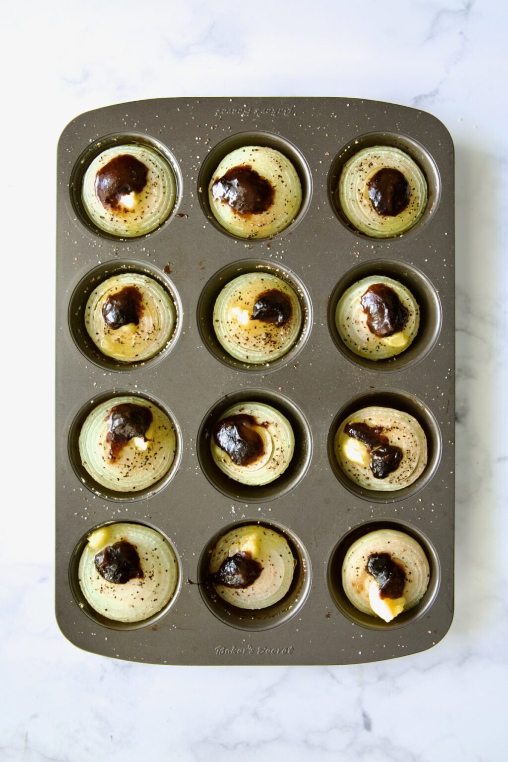 Roasted Onions (Muffin Pan Method) - From A Chef's Kitchen