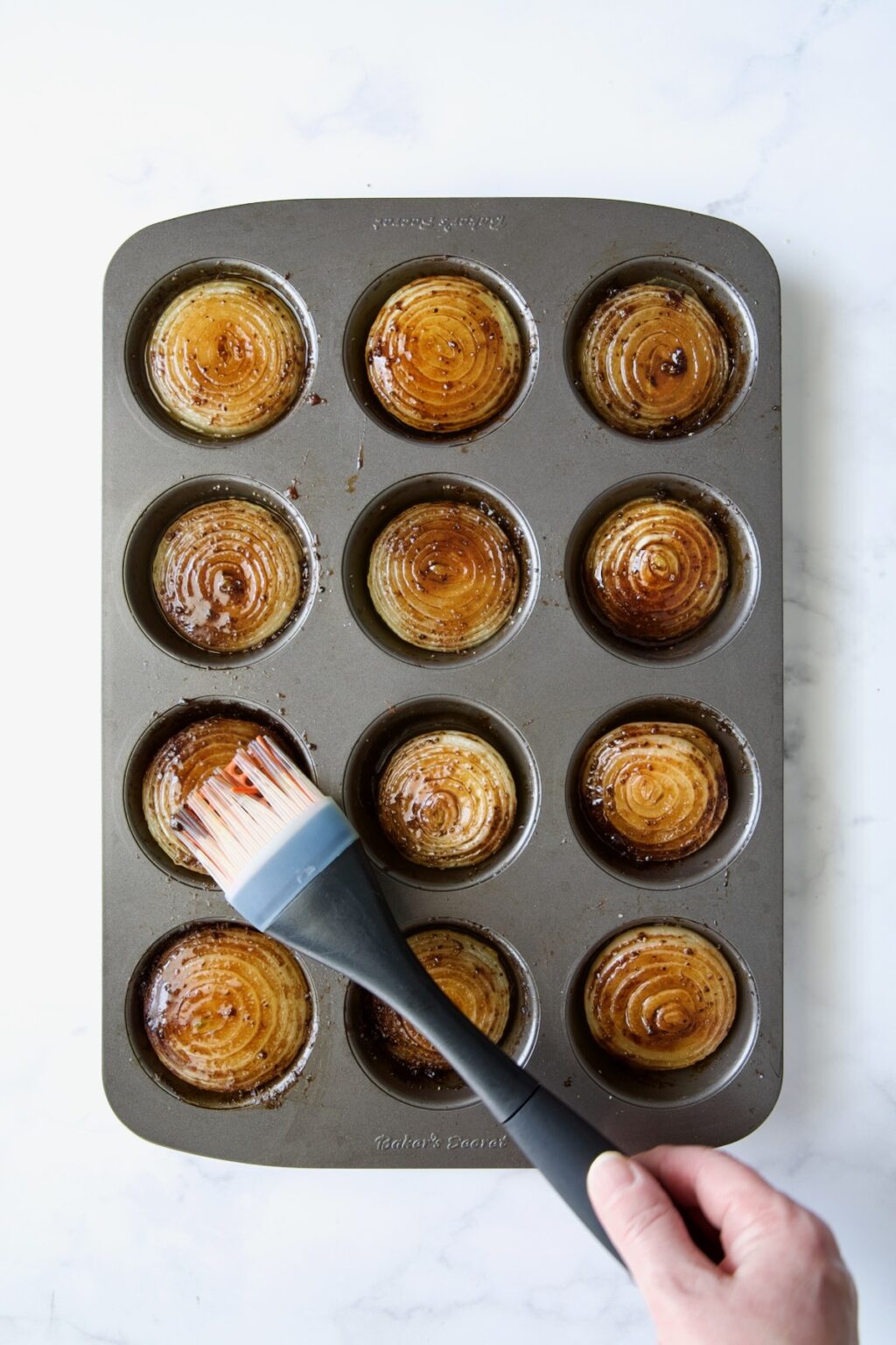 Roasted Onions (Muffin Pan Method) - From A Chef's Kitchen