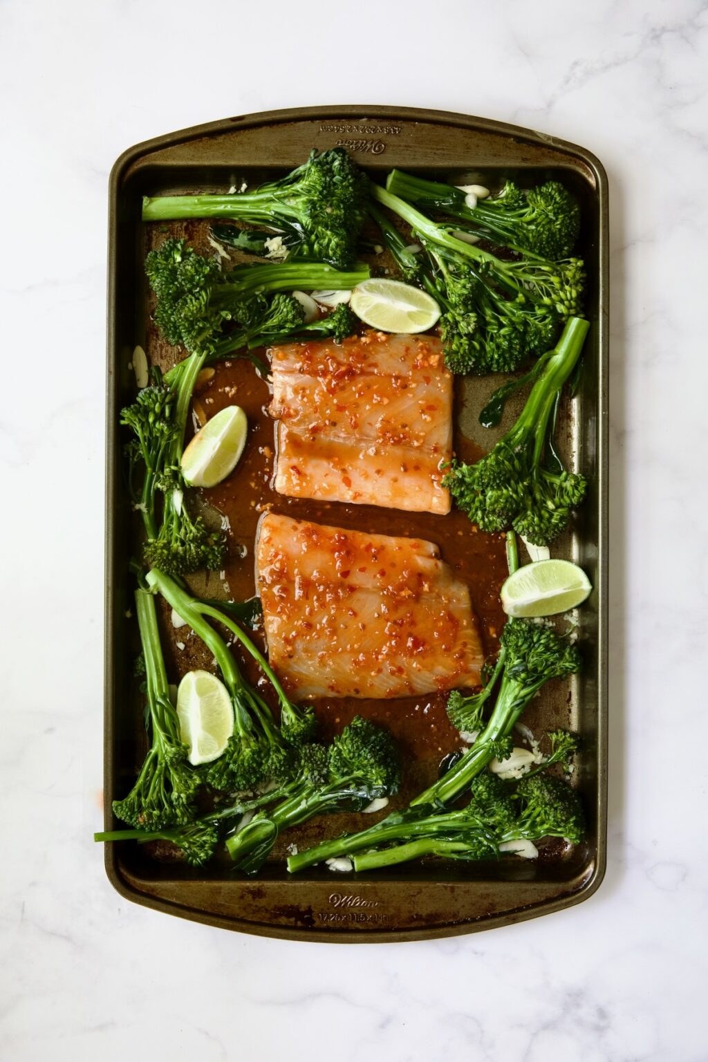 Sheet Pan Thai Baked Fish Recipe with Broccolini