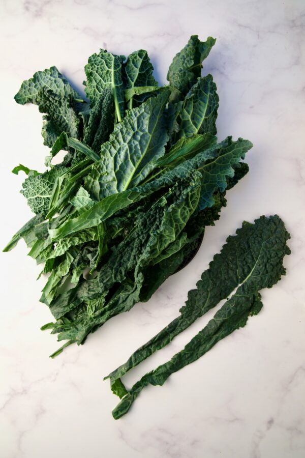 White Bean Kale Soup with Parmesan Toast