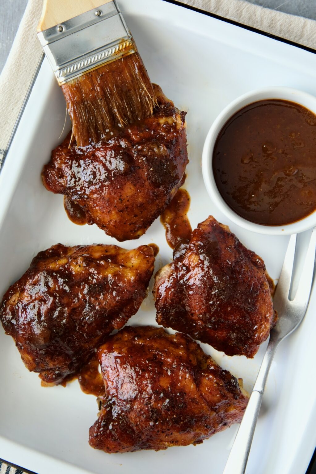 Oven BBQ Chicken Thighs Recipe - EASY and So Tasty!