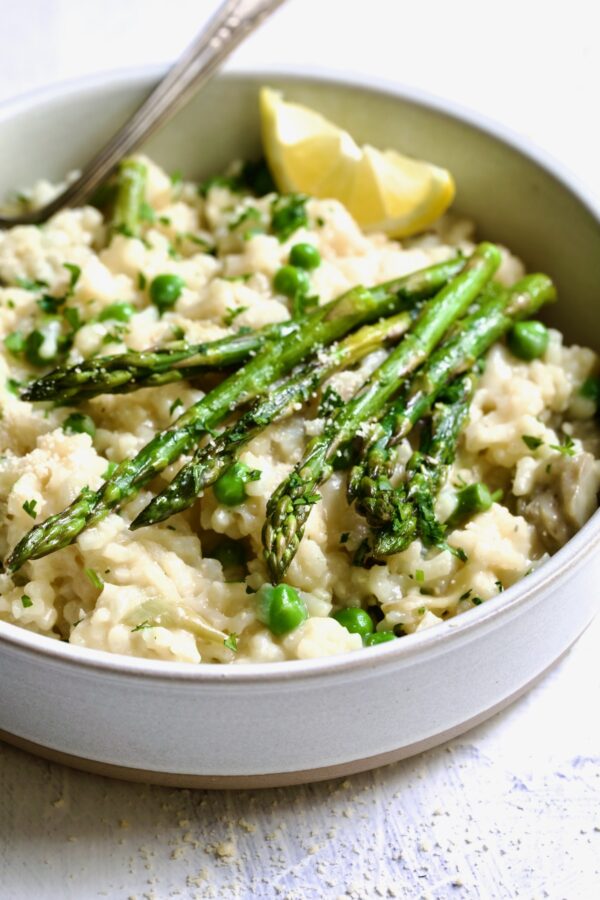 Spring Vegetable Risotto Recipe - Easy Baked Method!