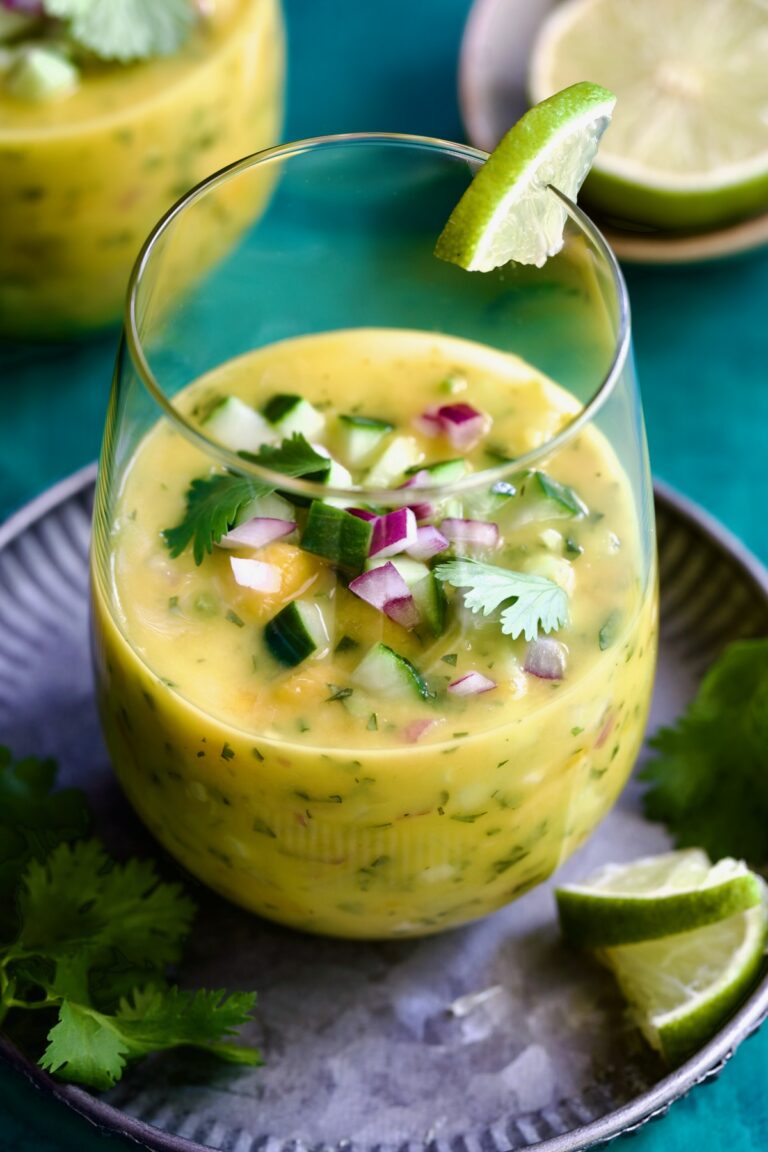 Mango Gazpacho Recipe - EASY and Healthy!