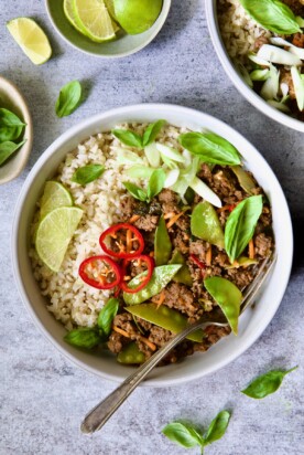 Thai Basil Beef Recipe - EASY Weeknight Meal!