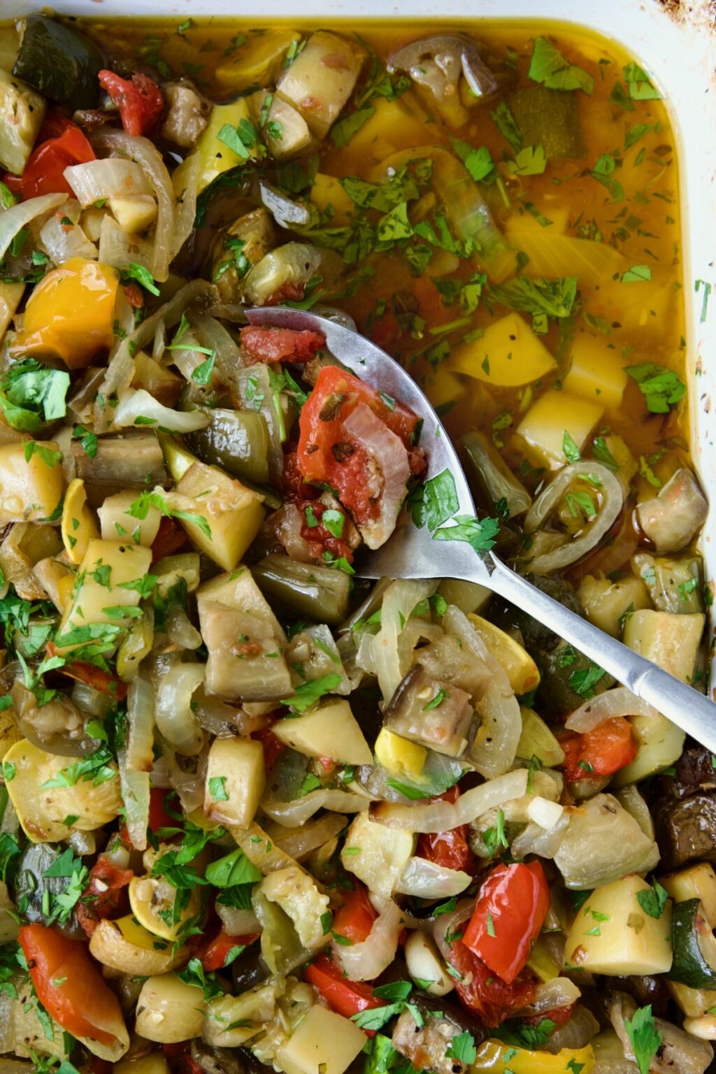 Briam (Greek Roasted Vegetables) - The Essence of Summer!